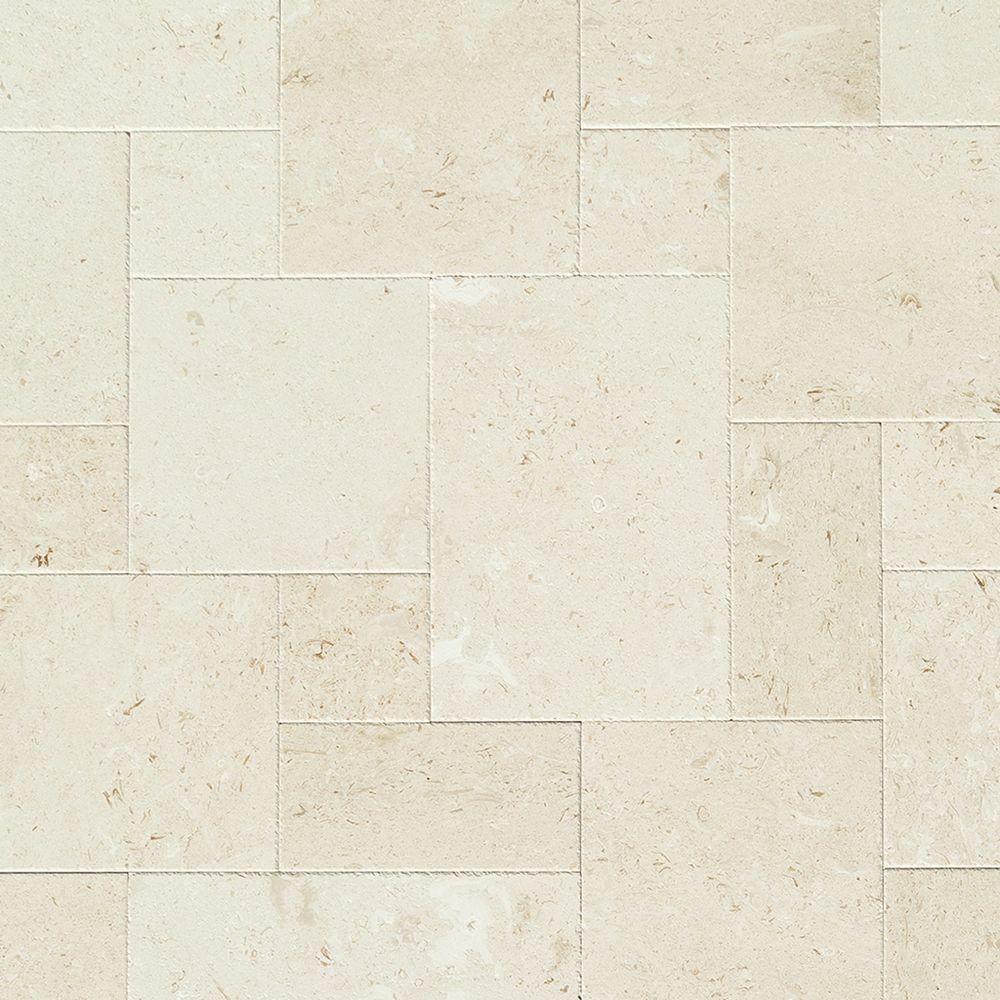 Sample of Antique Jerusalem Hebron (Shellstone) Limestone Floor Tiles ...