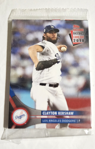Clayton Kershaw 2018 Topps National Baseball Card Day -L.A. Dodgers ...
