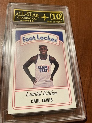 1991 FOOT LOCKER SLAM FEST SERIES 3 #8 CARL LEWIS ASG 10 | eBay