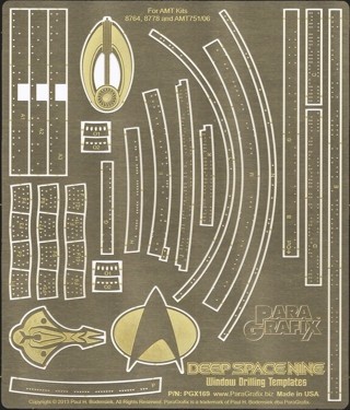 1/3300 Star Trek Deep Space Nine: Window Drilling Template Photo-Etch ...