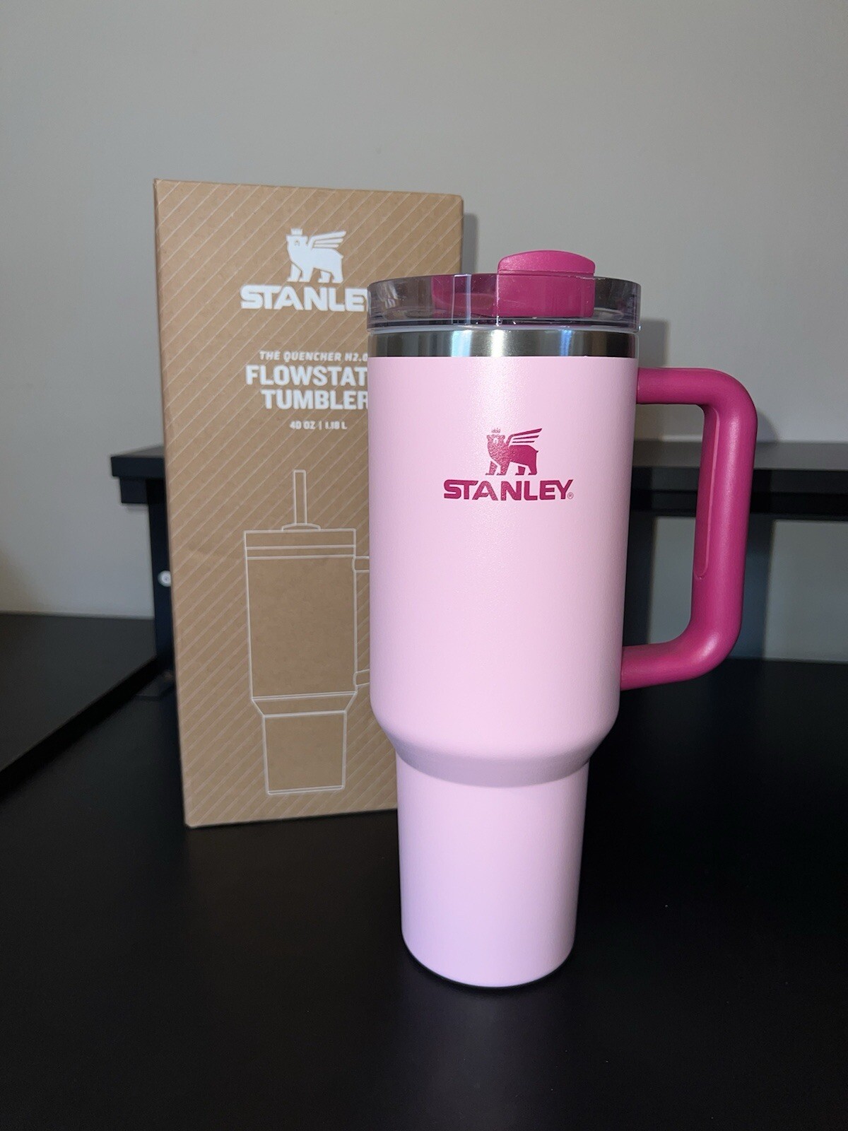 Stanley 40oz Flamingo Pink Tumbler Stainless Steel H2.0 FlowState ...