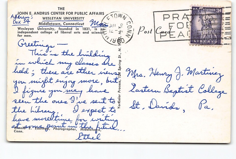 John Andrus Center Public Affairs Wesleyan University CT Chrome ...