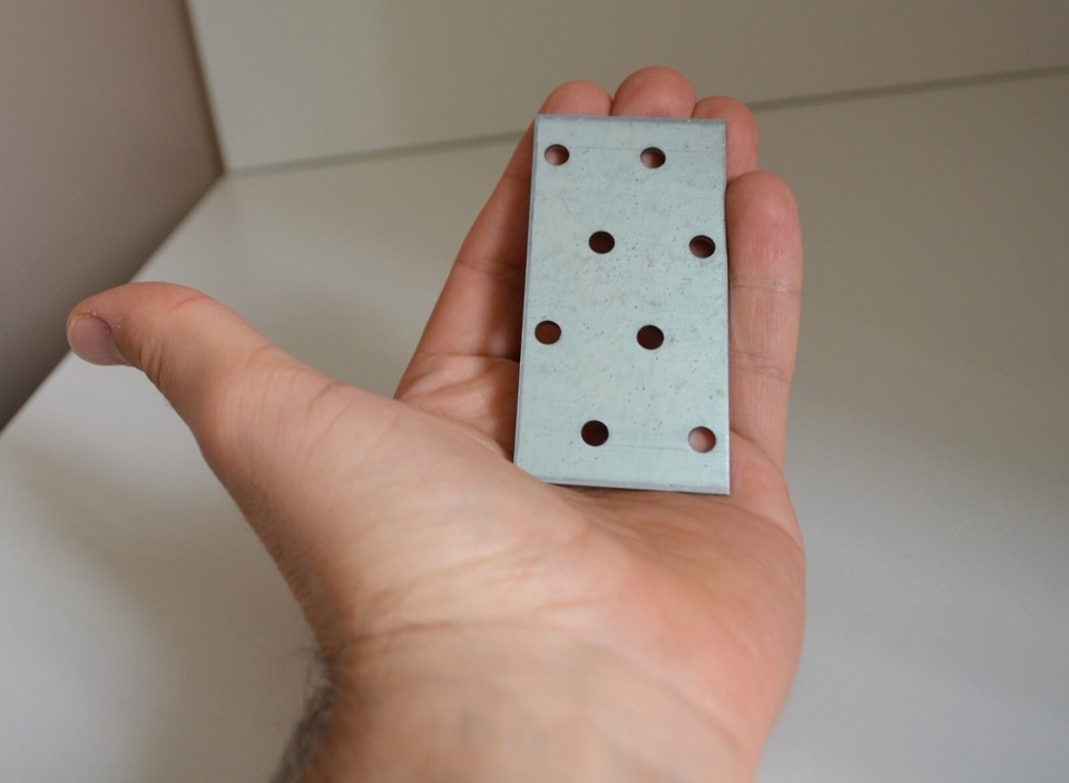 Flat Connecting Joining Plate Galvanised Heavy Duty Metal Steel Sheet ...