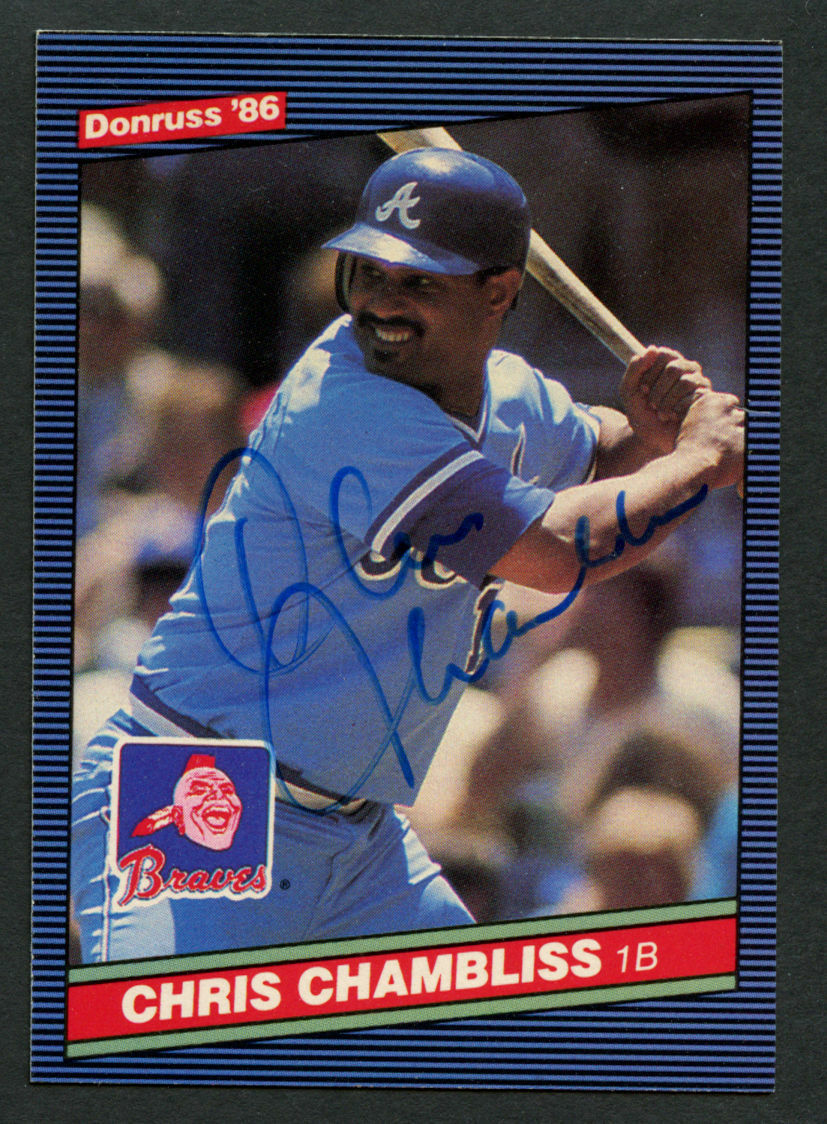 Chris Chambliss #618 signed autograph auto 1986 Donruss Baseball ...