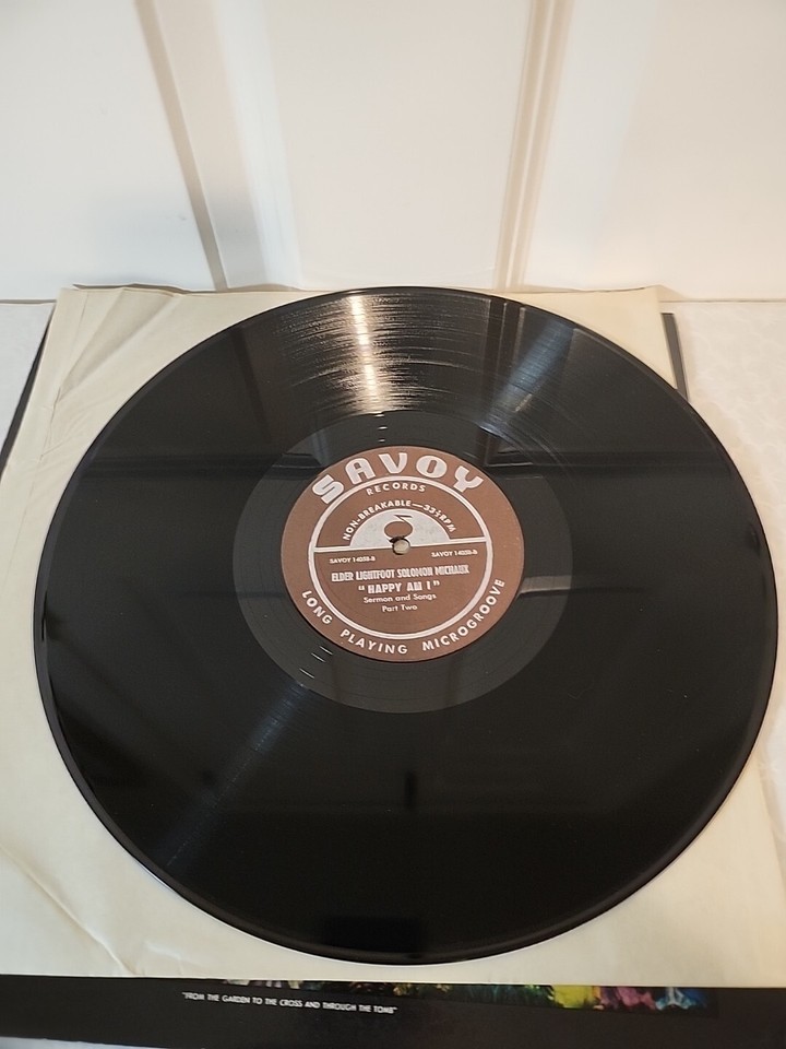 Elder Lightfoot Solomon Michaux The Famous Happy Am I Preacher Vinyl LP ...