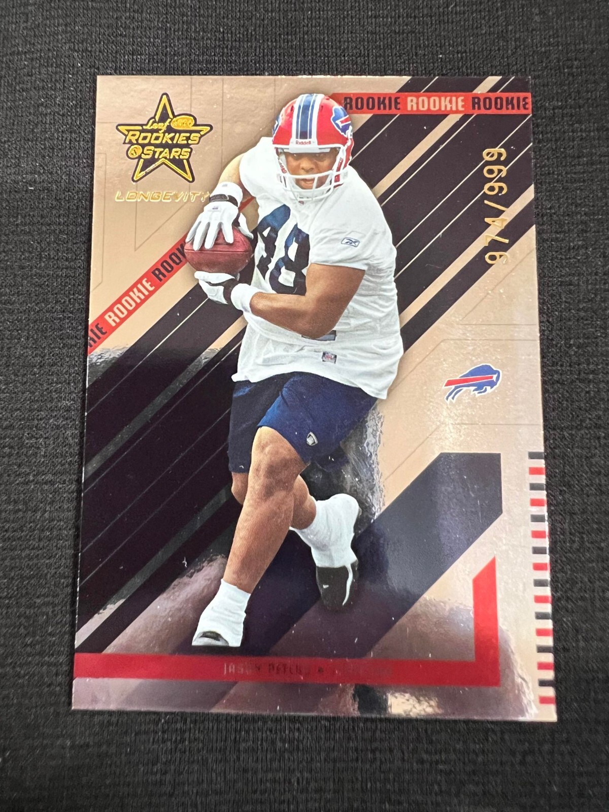 JASON PETERS Bills 2004 Leaf Rookies & Stars Longevity #108 Rookie RC ...