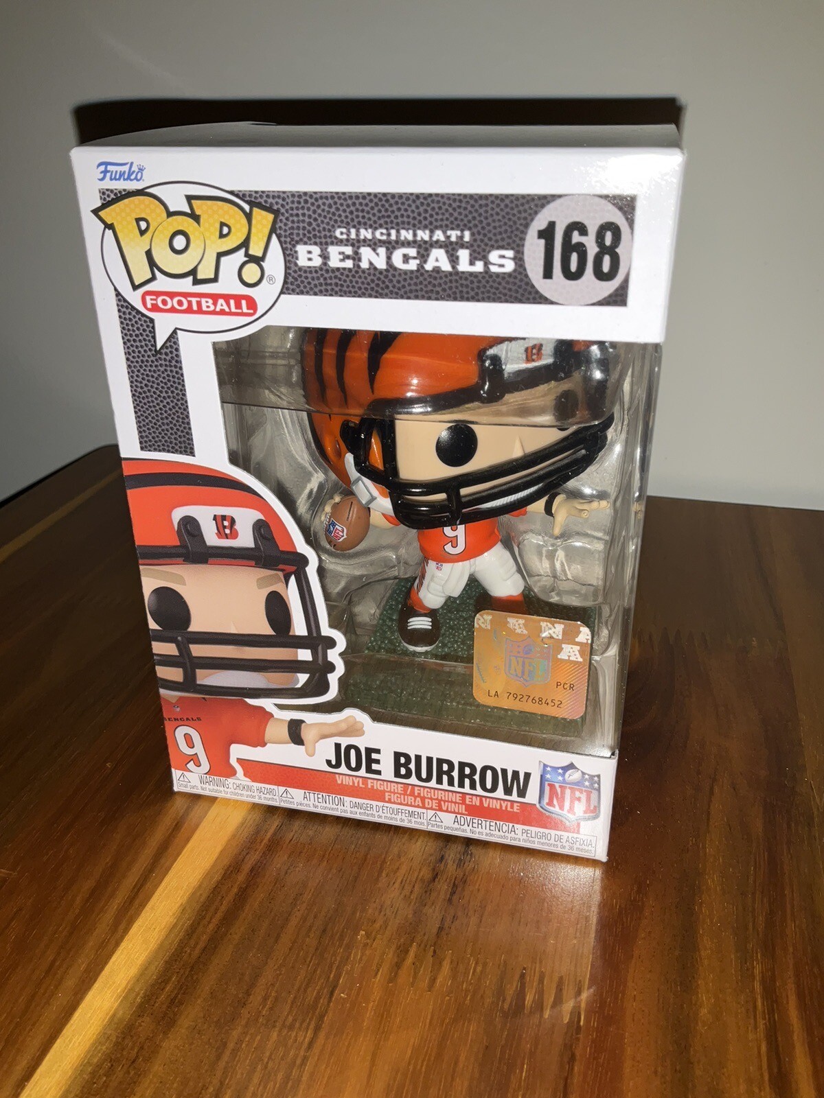 Joe Burrow POP Figure #168 NFL Cincinnati Bengals Football Funko New ...