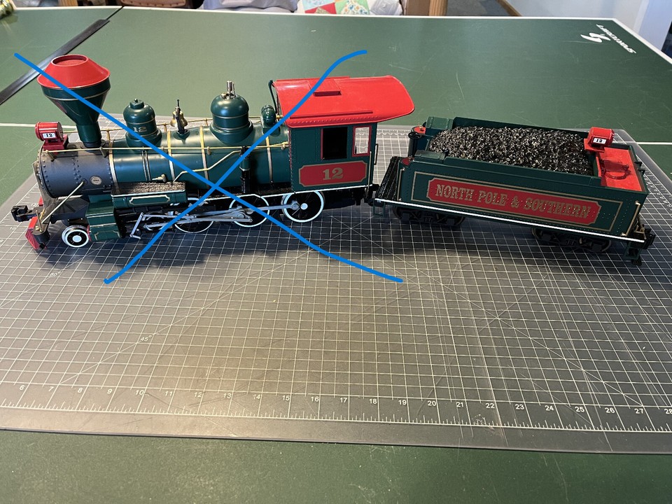 Bachmann G Scale Train Big Hauler #12 NORTH POLE & SOUTHERN TENDER w/SOUND LotA | eBay