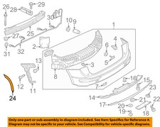 Audi Q5 09-17 S Line Black Passenger Left Rear Wheel Arch Cover Trim ...