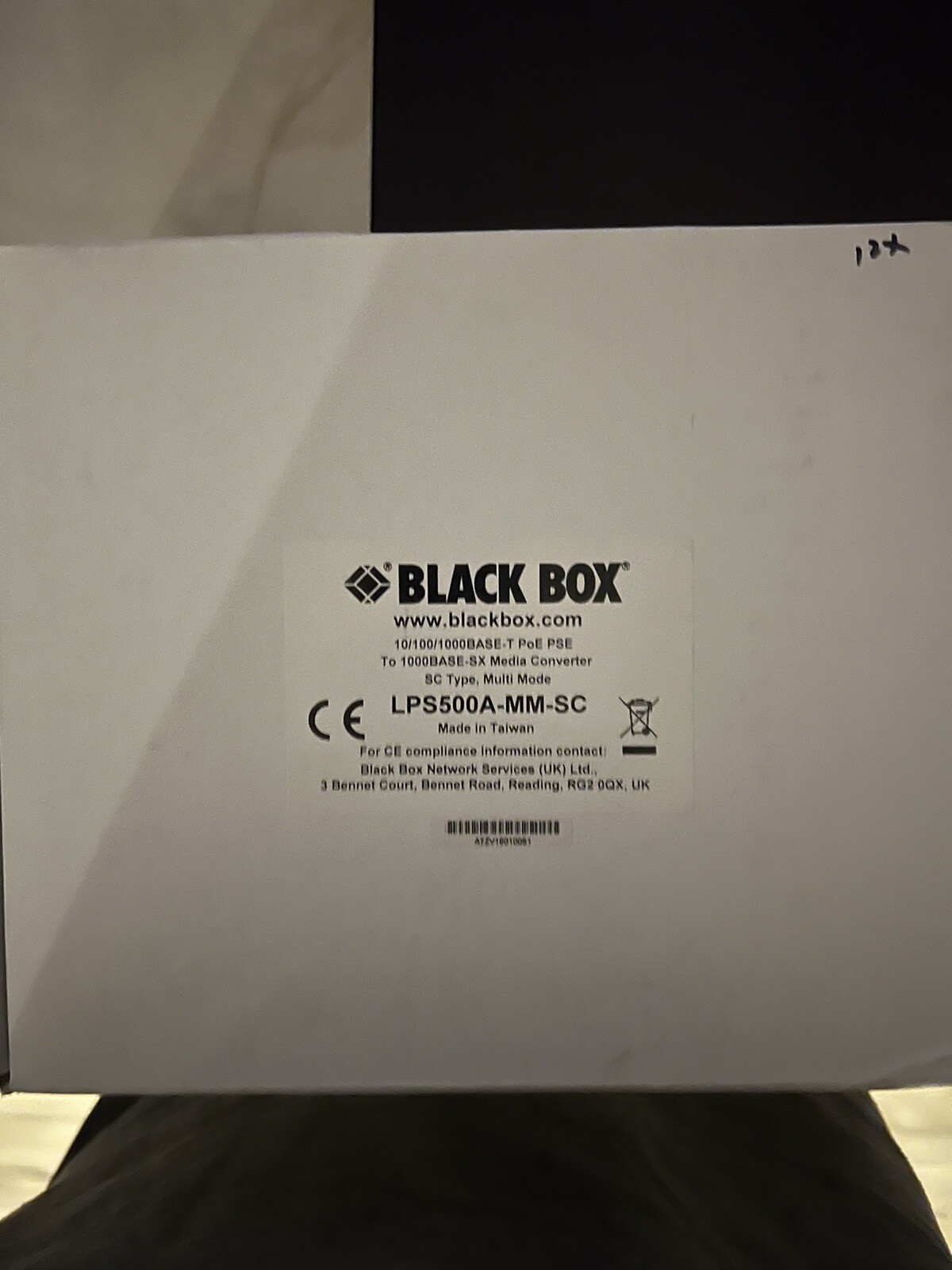 New Black Box LPS500A-MM-SC PoE PSE Gigabit Multimode Media Converter ...