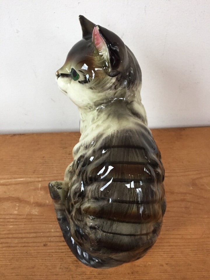 Vintage Ardalt Lenwile Hand Painted Porcelain Japanese Tabby Cat ...