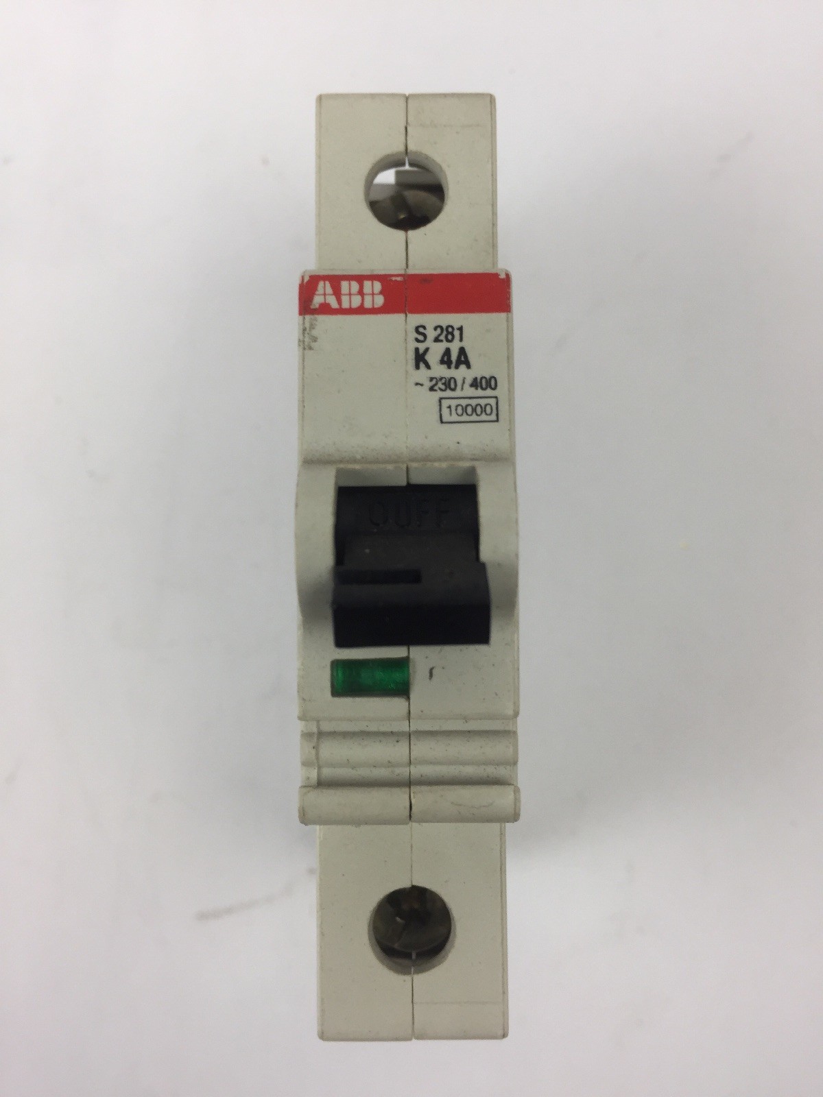 ABB S 281 K 4 A CIRCUIT BREAKER 1 POLE E76126 277/480 VAC | eBay