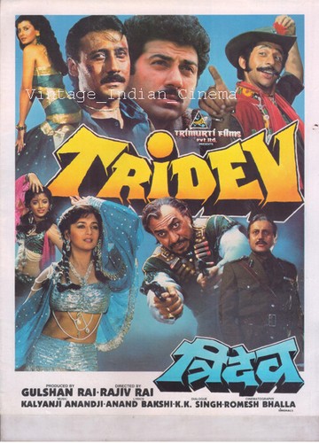 Tridev 1989 Sunny Deol Jackie Shroff Kalya Vintage Rare Bollywood Press Booklet | eBay