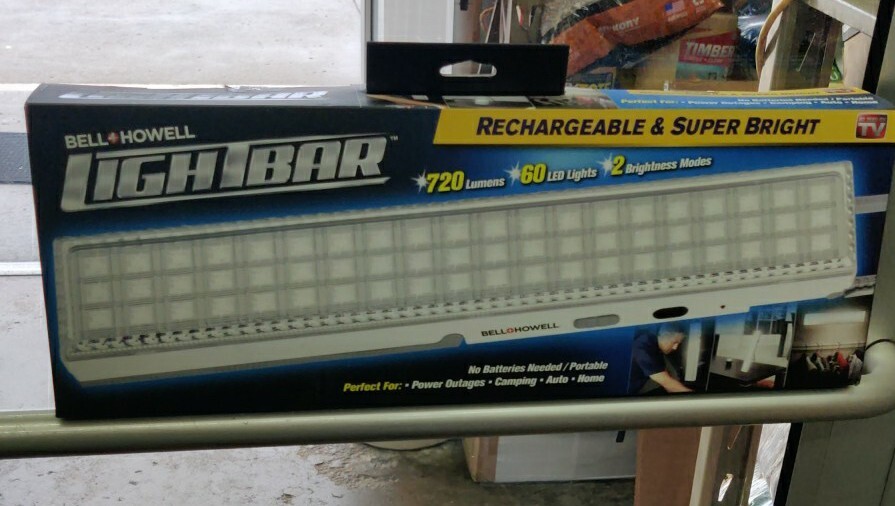 Bell + Howell Light Bar 60 LED Rechargeable Light Bar with Stand and ...