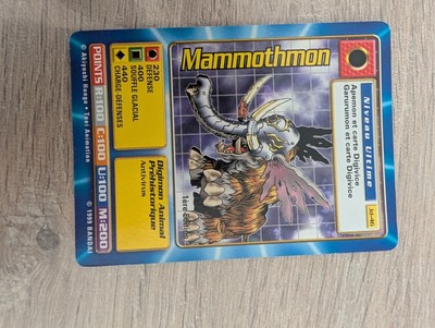 Carte Digimon Mammothmon Jd-46 Bandai 1999 Première Édition | eBay