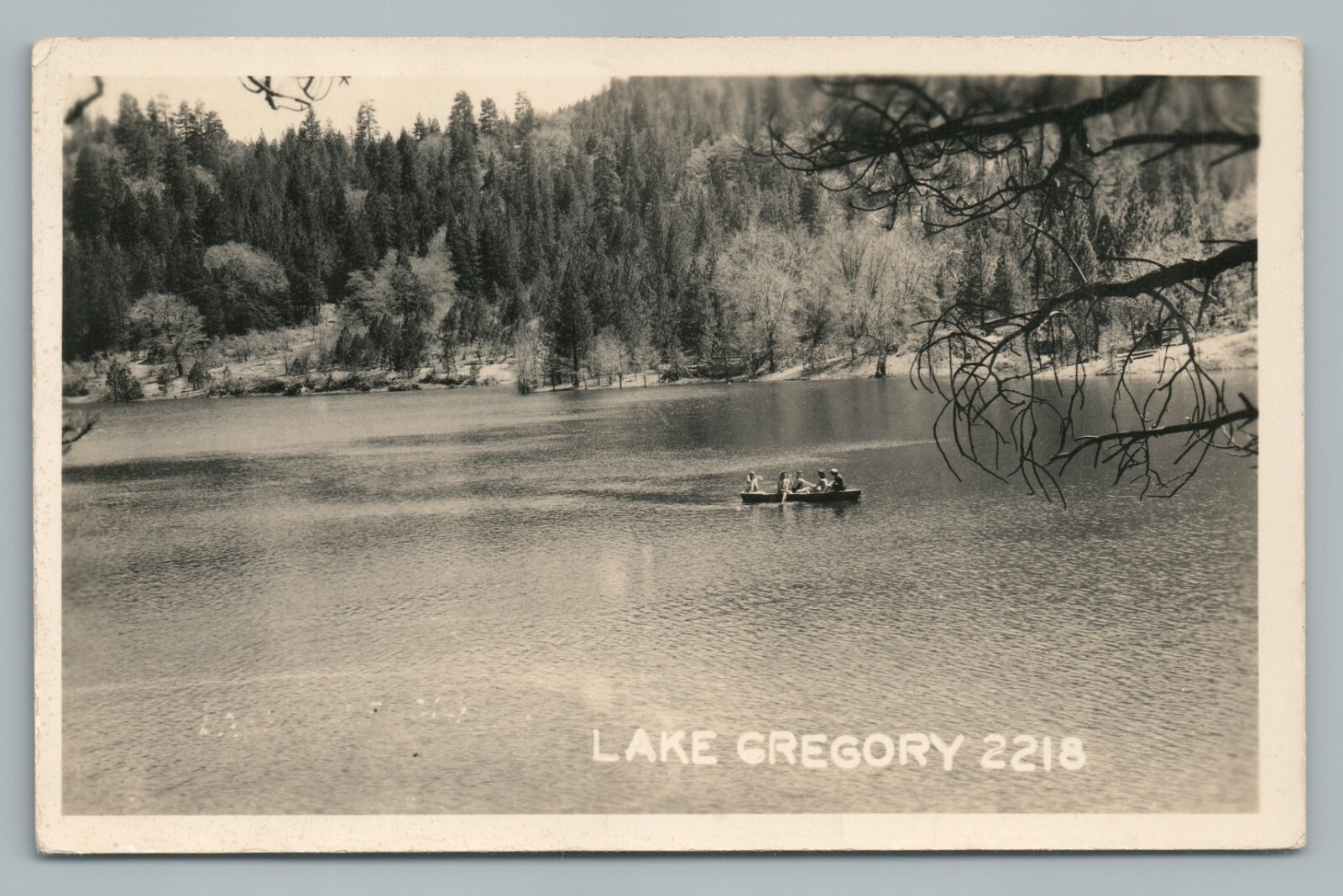 Lake Gregory Boat RPPC Crestline California—Vintage Photo Postcard ...