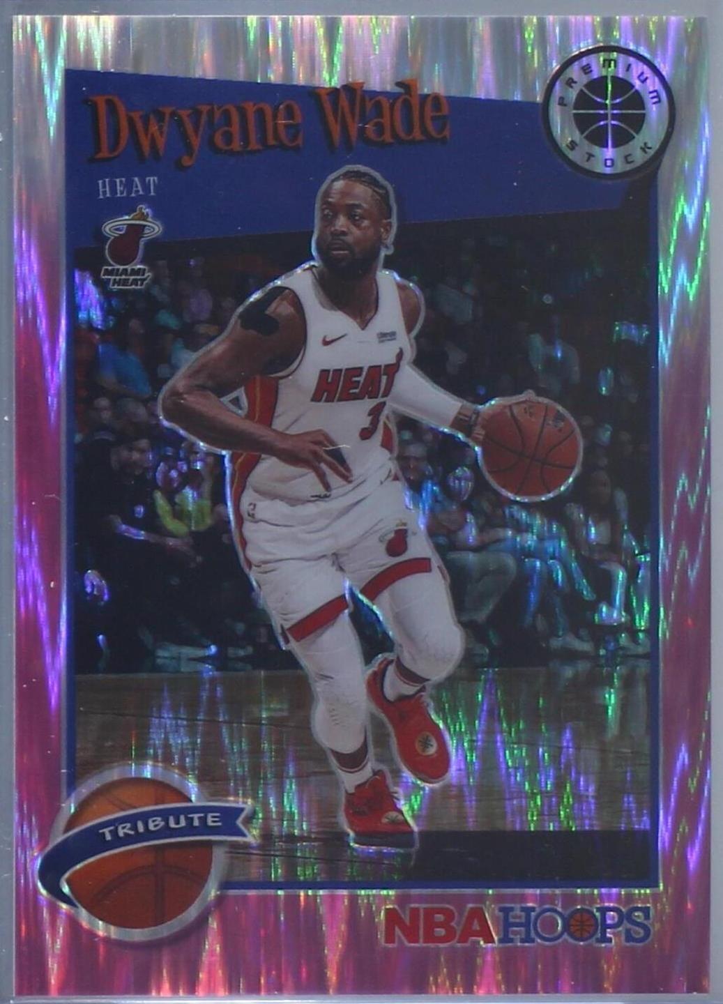 2019-20 Panini NBA Hoops Premium Stock - Hoops Tribute Dwyane Wade #287 ...