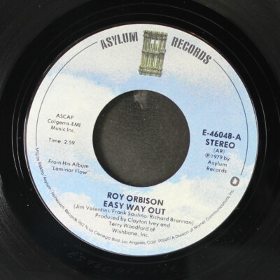 ROY ORBISON: easy way out / tears ASYLUM 7" Single 45 RPM | eBay
