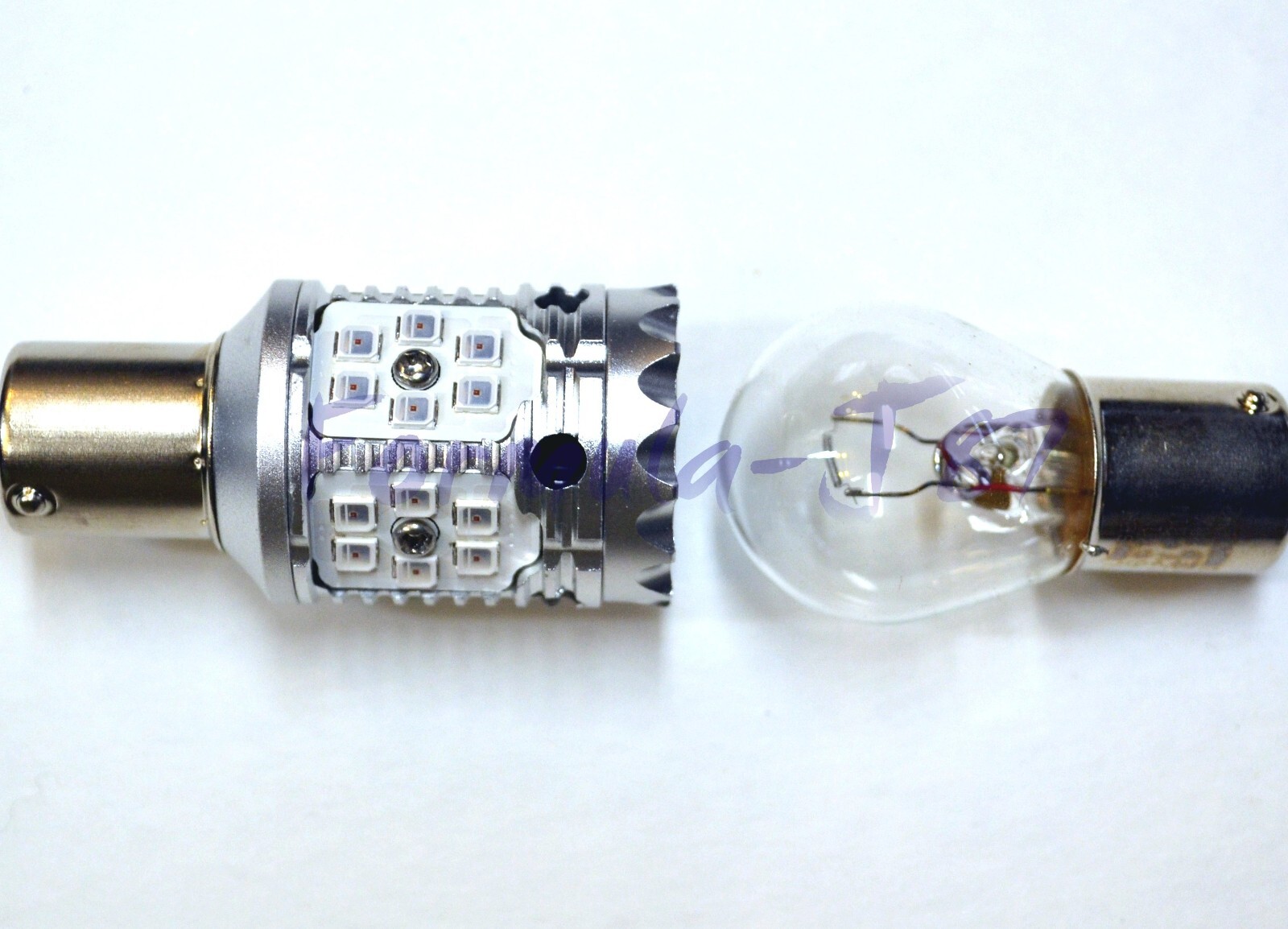 Hyper Flash Free LED Light 2057 Red Two Bulb Brake Stop Tail Park ...