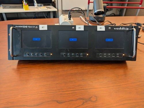 Vaddio PreVIEW HD Triple 5" LCD Rack Mount Monitor 999-5510-013 | eBay