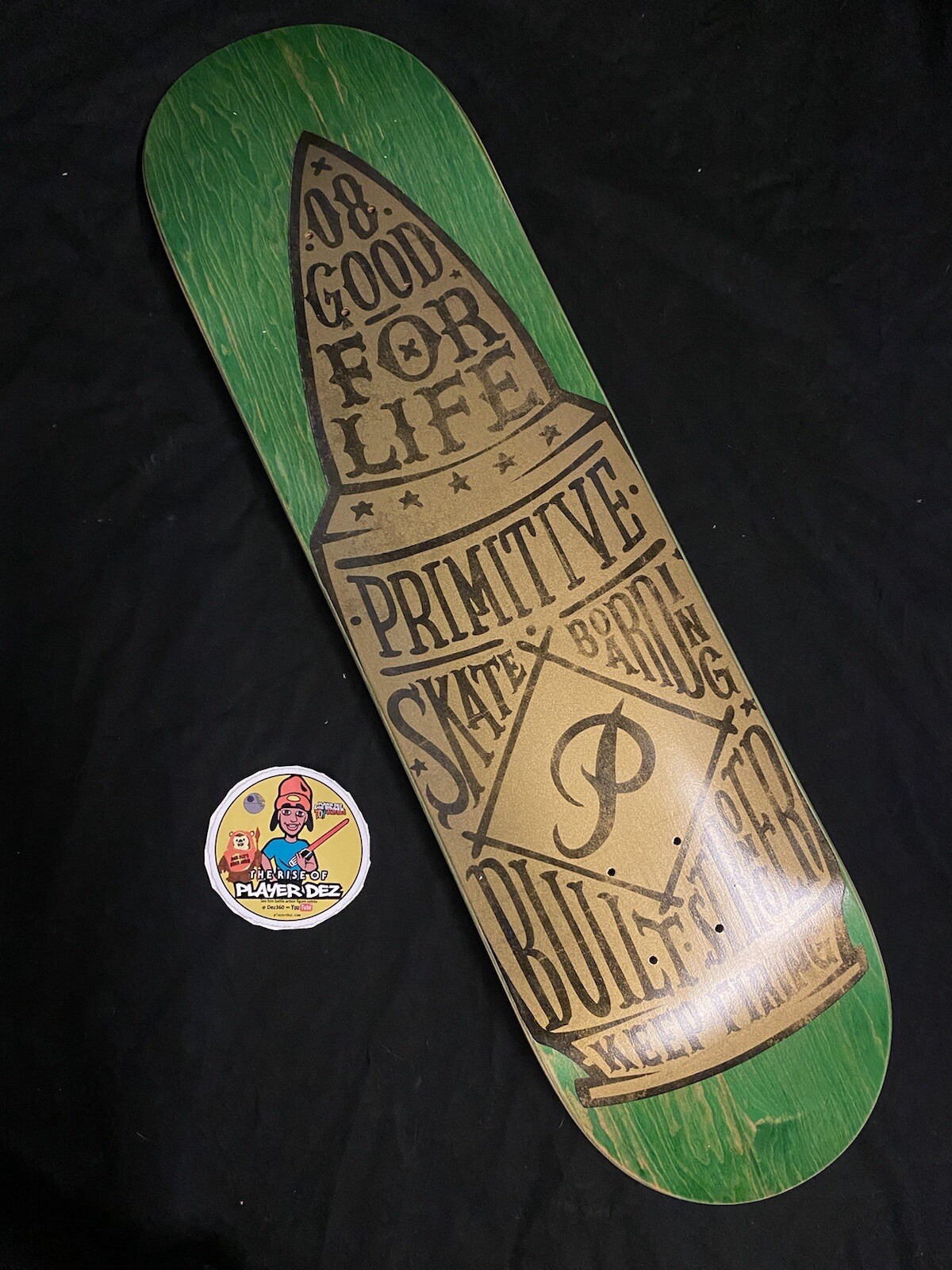 RARE Early Primitive Bullet Keep Firing Paul Rodriguez Skateboard Deck ...