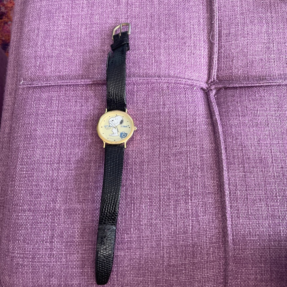 Vintage Snoopy Peanuts Armitron Watch Met Life Insurance Needs Battery ...