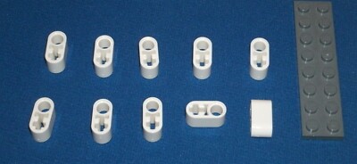 LEGO NEW 1x2 White Beam Axle and Pin Hole (10x) 6177268 Brick 74695 | eBay