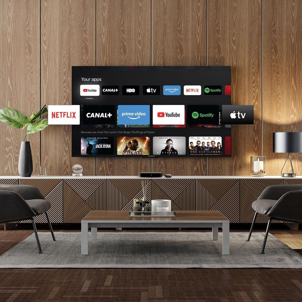 Thomson 4K Streaming Box Google TV, Voice Control, Chromecast Built-In ...