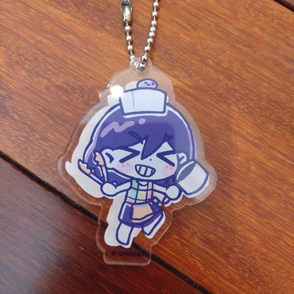 OMORI KEL Cafe Merch Set Acrylic Stand Badge Keychain Sticker Japan ...