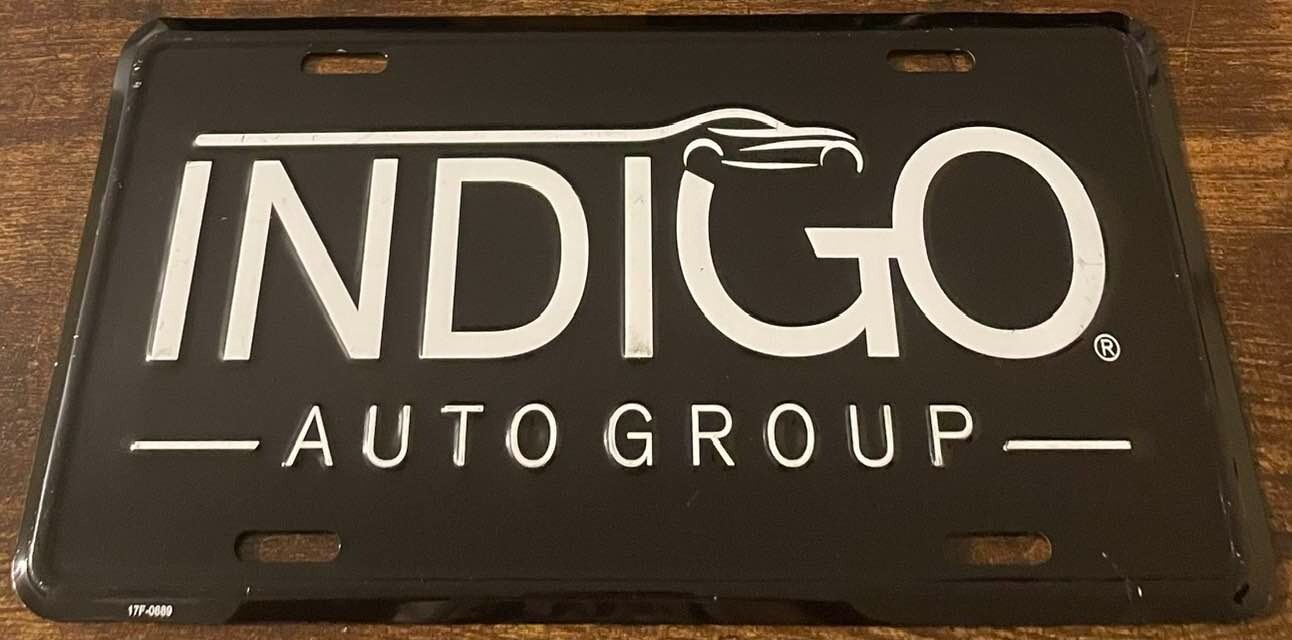 Indigo Auto Group Dealership Booster License Plate California Missouri ...