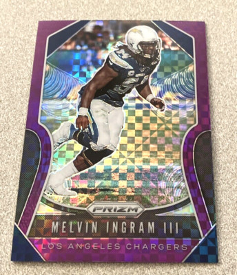 2019 Panini Prizm Purple Power Prizm #217 Melvin Ingram III Chargers ...