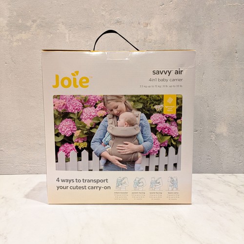 NEW Joie Savvy Air 4-in-1 Mesh Baby Carrier – Breathable, Ergonomic | eBay