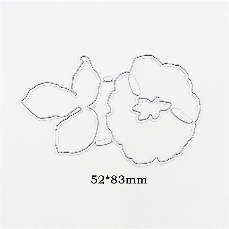 DIY Layered Flower Bloom Metal Cutting Dies And Clear Stamp Set ...