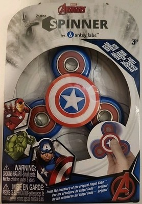 Marvel Avengers Captain America Fidget Spinner ZURU Antsy Labs New ...