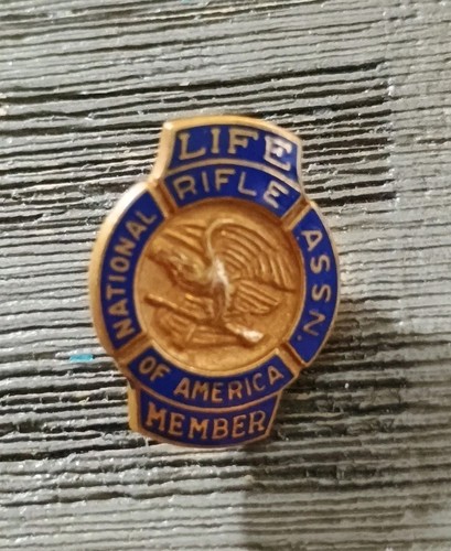 National Rifle Association Life Member Leavens Vintage Pin 1/20 10K ...