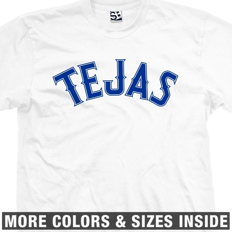 Tejas Ranger Shirt | Baseball Style Font Letters TX Texas Unisex | eBay