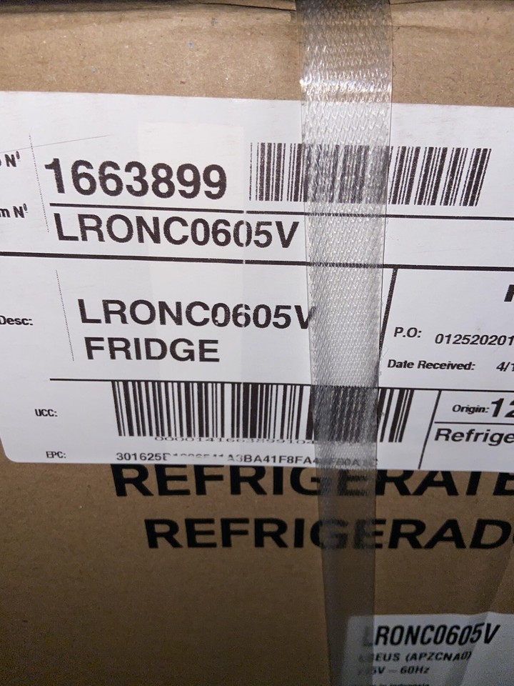 LG 6.0 cu.ft. Single Door Mini Refrigerator/top freezer LRONC0605V | eBay