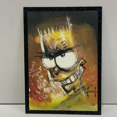 1994 SKYBOX THE SIMPSONS ARTY ART CARD #A2 SAM KIETH Crazy Rare The ...