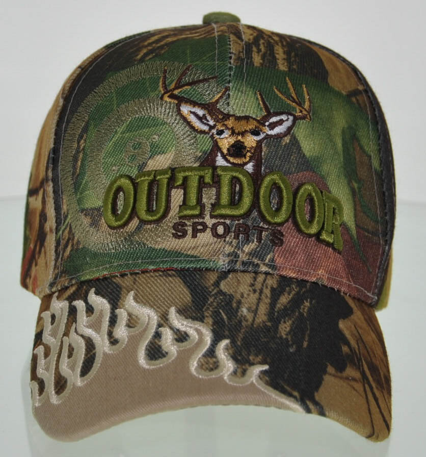 NEW! HUNTER HUNT DEER BUCK OUTDOOR SPORTS SIDE FRAME CAP HAT CAMO | eBay