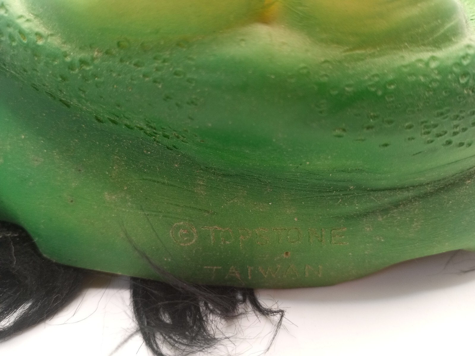 Vintage Topstone Halloween Mask Super Rare Witch Hag Monster Green Face ...
