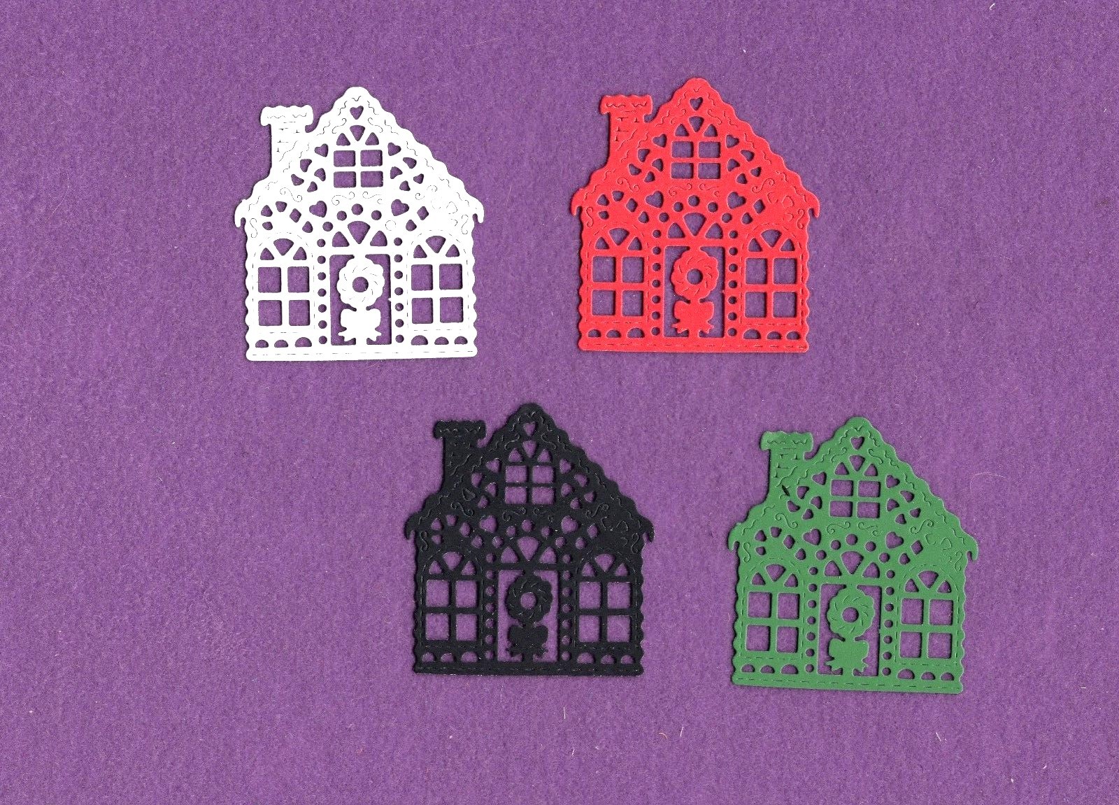 CHRISTMAS HOUSE die cuts scrapbook cards | eBay