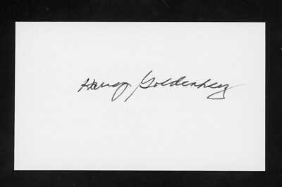 Harvey Goldenberg Actor-*M*A*S*H*, The Golden Girls Signed 3x5 Card ...