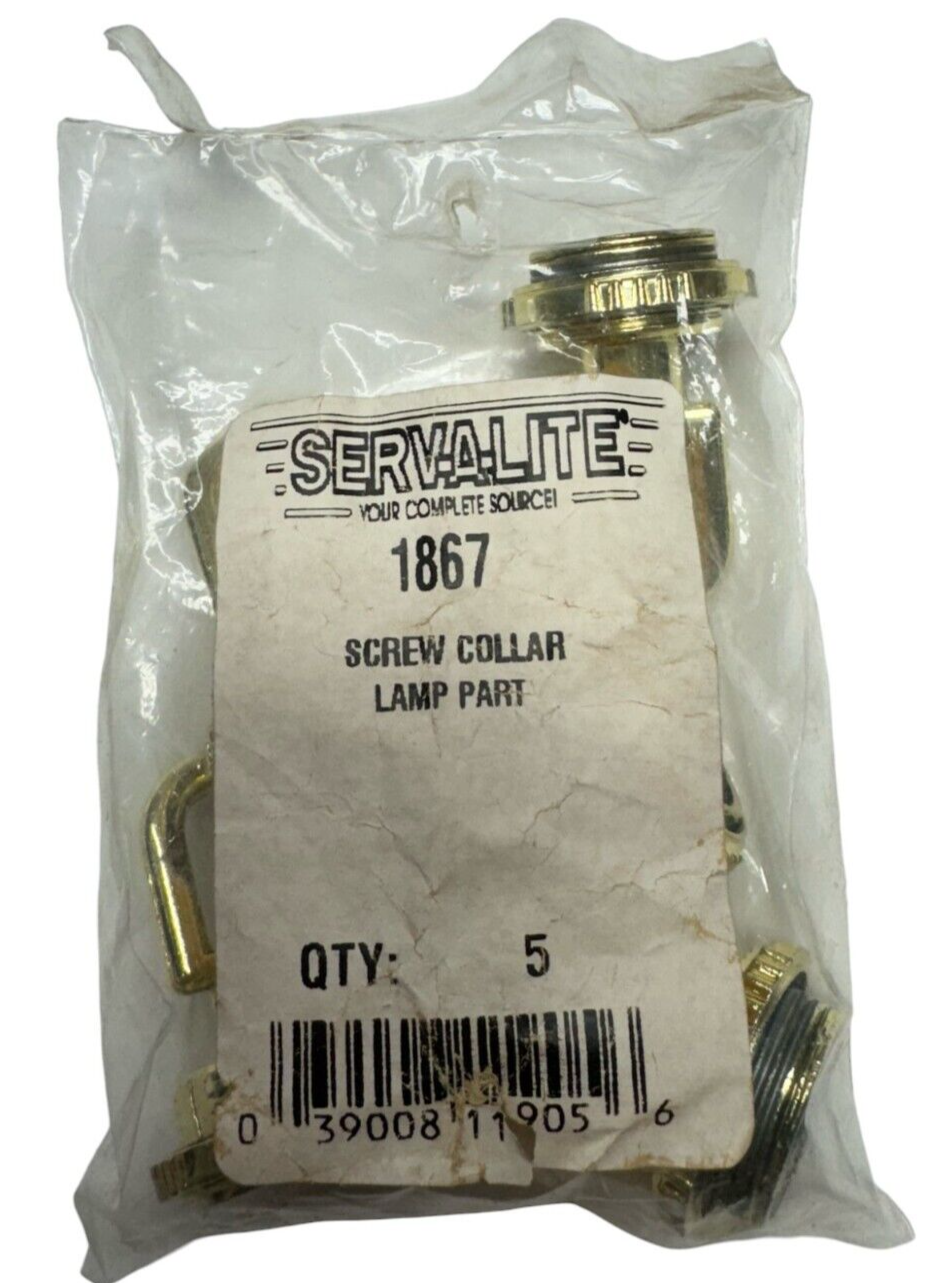 (Pack of 2) Serv-A-Lite 1867 Die Cast Brass Screw Collar Lamp Part | eBay
