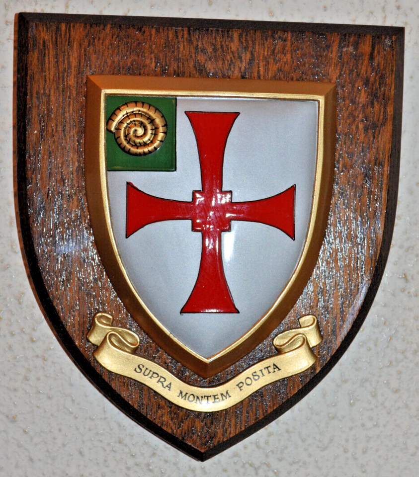 St Hild's College University of Durham wall plaque shield crest coat of ...