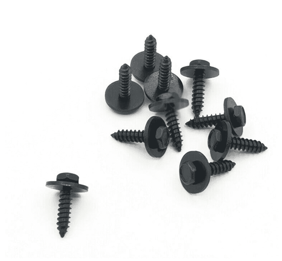 100X Metal Auto Car Screw Body Fender Bumper Retainer Clips 7.8mm Hex ...