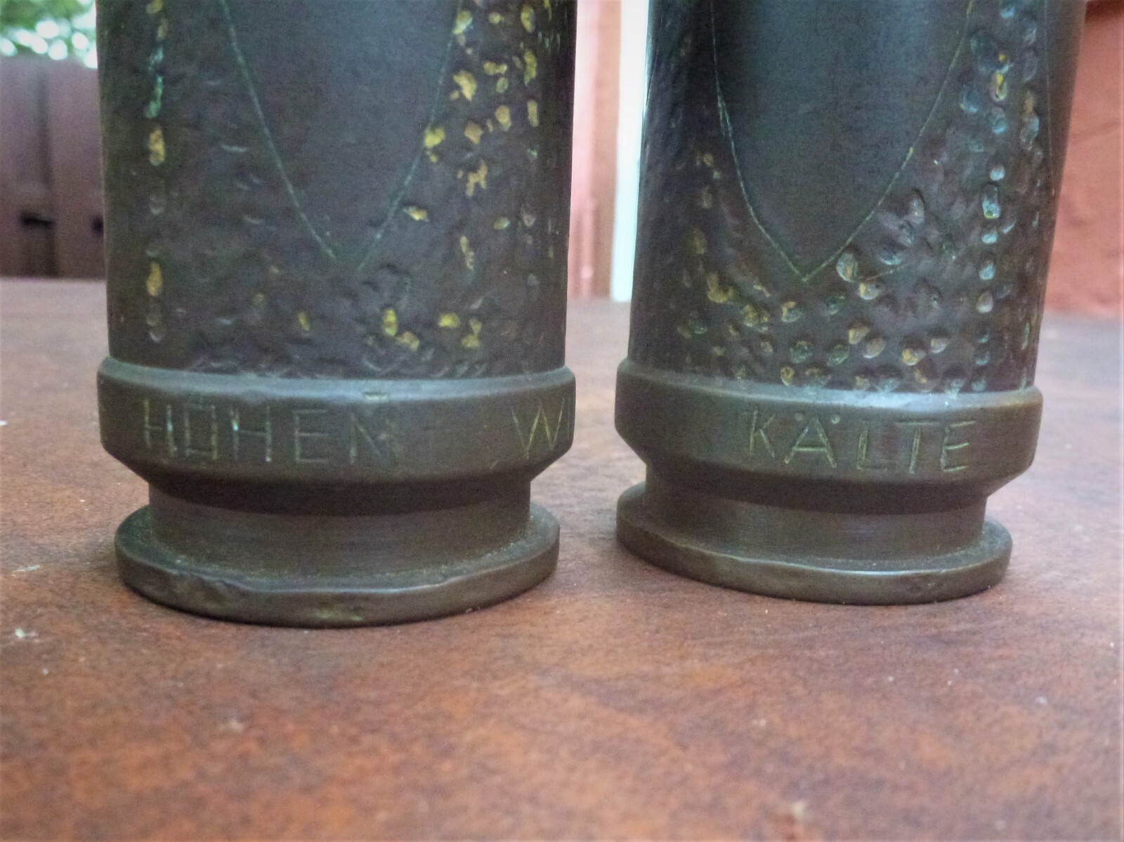 WW2 Trench Art VASES / CANDLE HOLDERS MADE FROM GERMAN SHELLS, RUSSIA ...