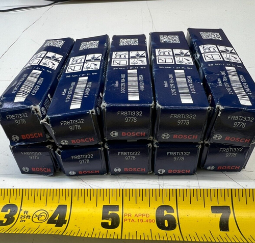 Lot of 10) Bosch 9778 Double Iridium Spark Plugs FR8TI332 | eBay