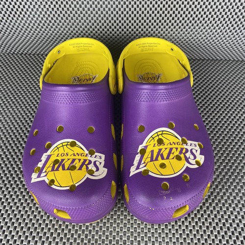 Crocs NBA Los Angeles Lakers Classic Clogs Adult Mens 7 Womens 9 Purple ...