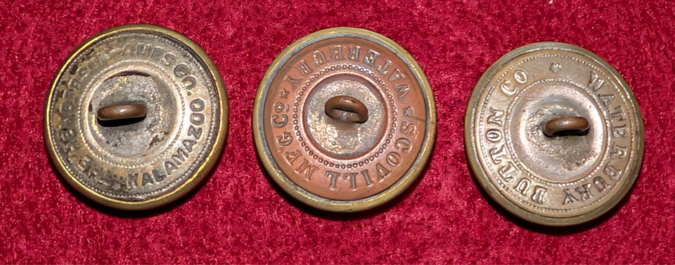 Three Different Post-CW North Carolina Staff Buttons | eBay