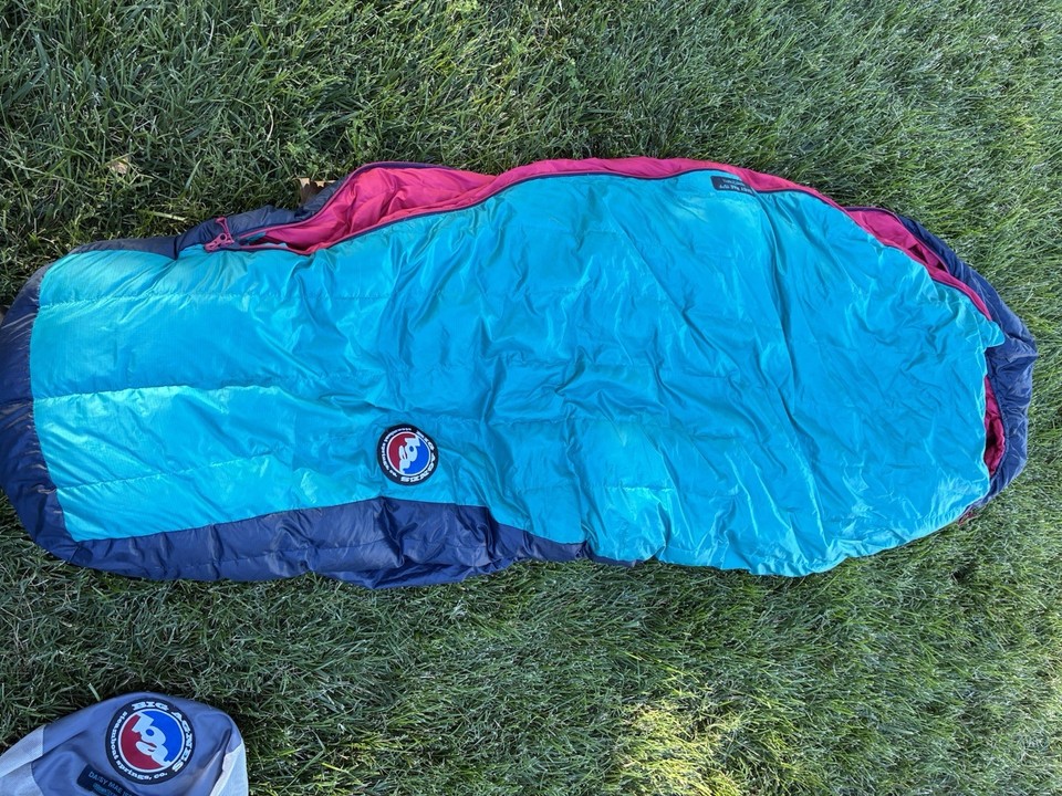 EUC Big Agnes 70” Down Sleeping Bag 20 Degree, Teal, Top Notch Cond,No ...